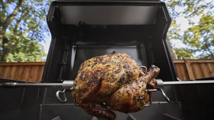Garlic Butter Rotisserie Chicken | Poultry Recipes | Weber Grills