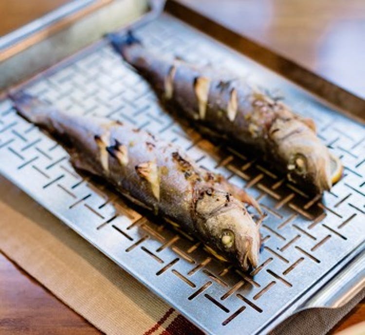 ALDO ZILLI'S ROAST SEA BASS WITH FENNEL & HERB SALAD | Seafood Recipes